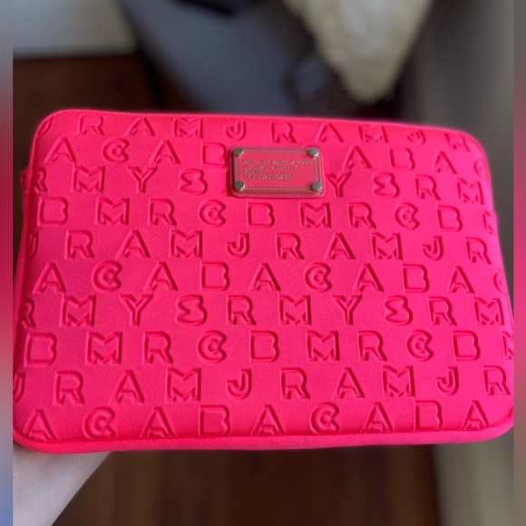 Marc By Marc Jacobs | Accessories | Marc By Marc Jacob Pink Dreamy Logo ...